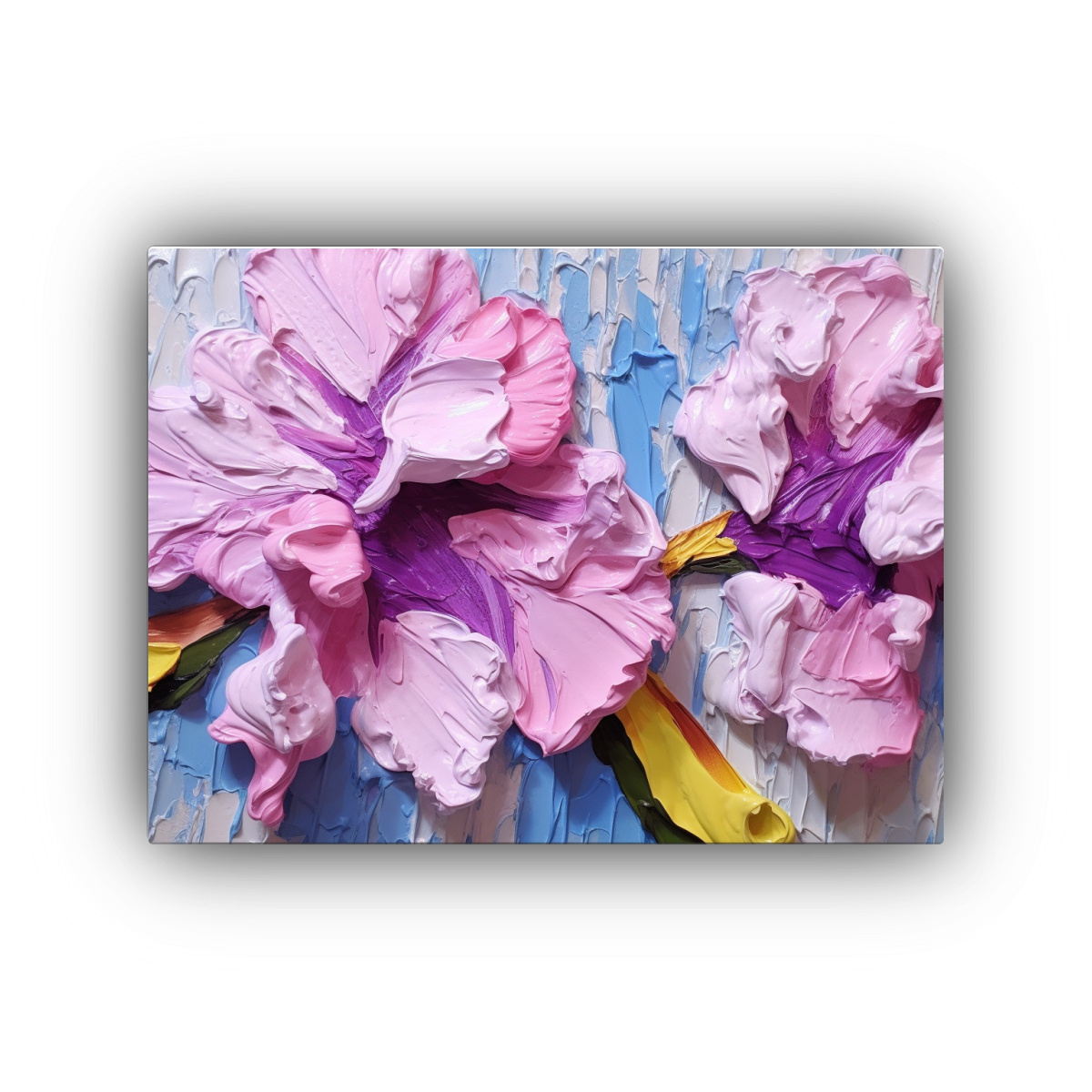 Cuadro Juvenil Abstracto En Lienzo Morado Orquídea - DecoCuadros