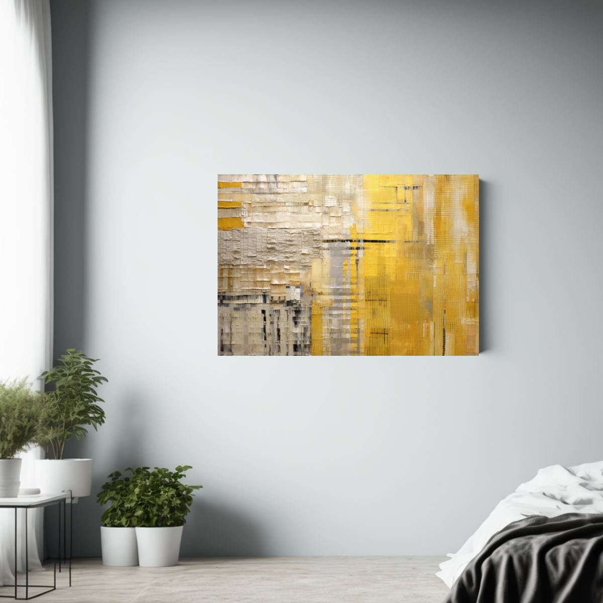 Cuadro Vanguardia Rayas Amarillas - DecoCuadros