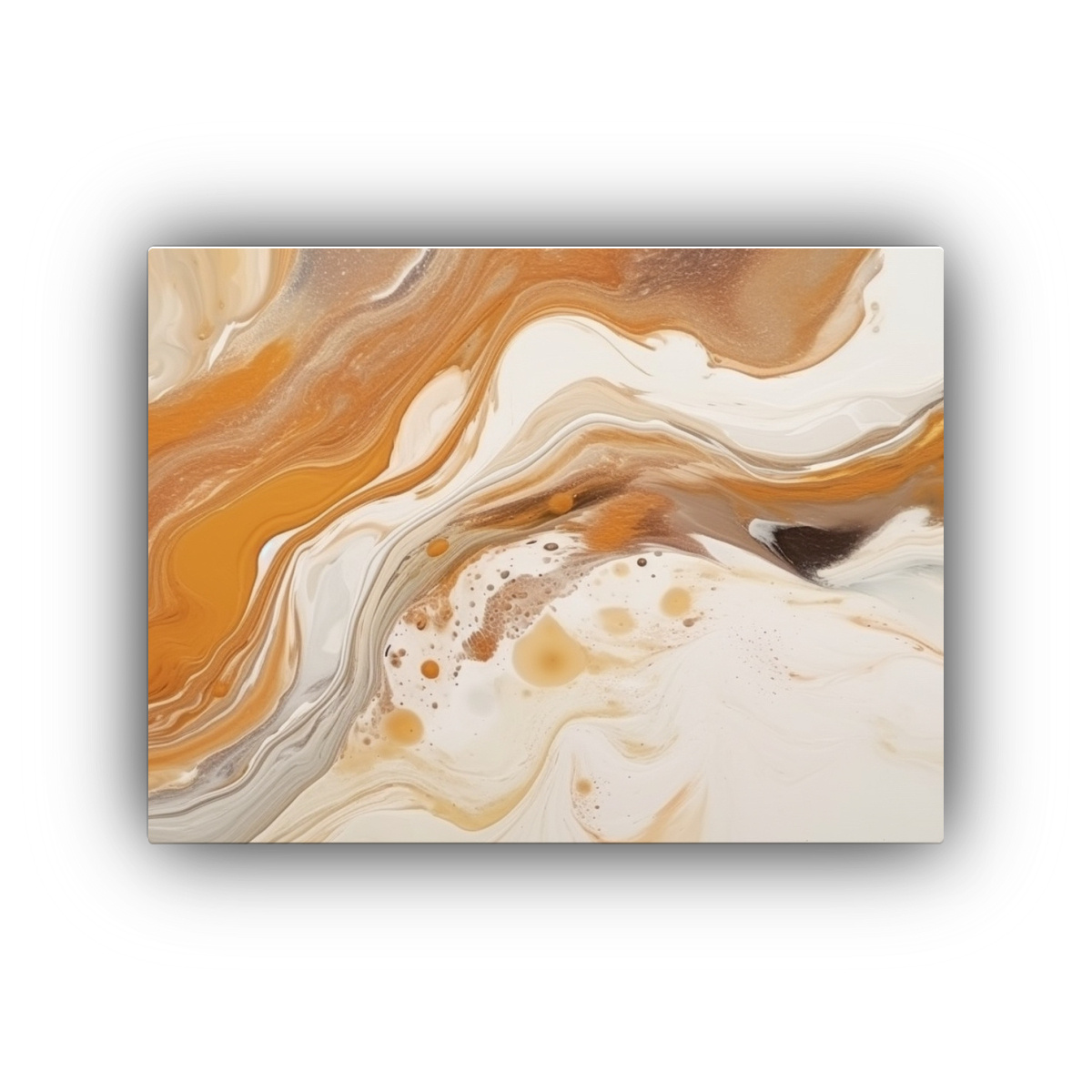 Cuadro Decorativo Mármol Blanco Y Marrón - Compra Online En DecoCuadros