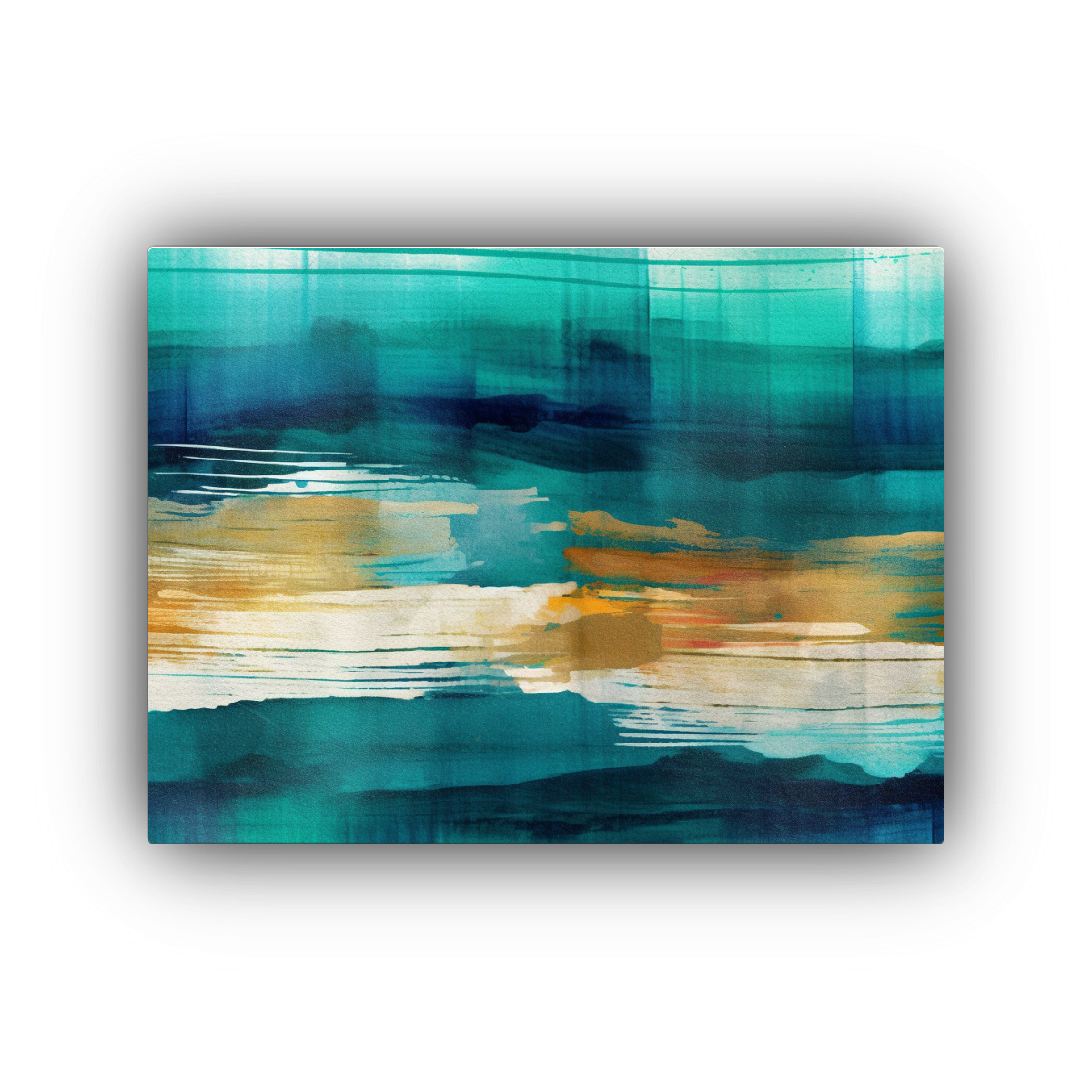 Cuadro Abstracto Con Rayas Multicolores - DecoCuadros