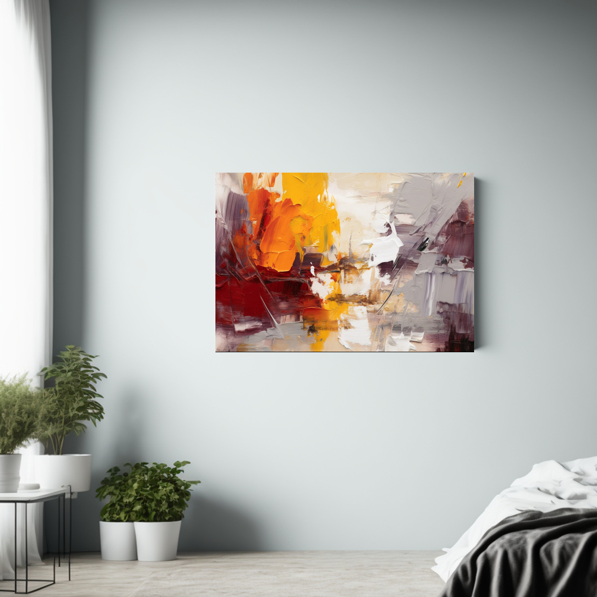 Cuadro Abstracto Estilo Carpetpunk En Tela De Alta Calidad - Decocuadros