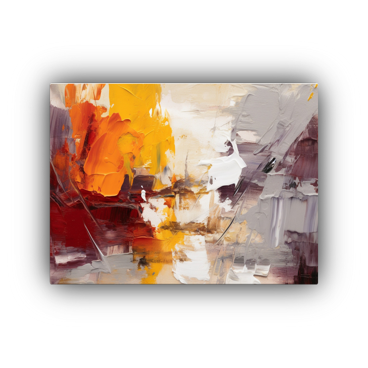 Cuadro Abstracto Estilo Carpetpunk En Tela De Alta Calidad - Decocuadros