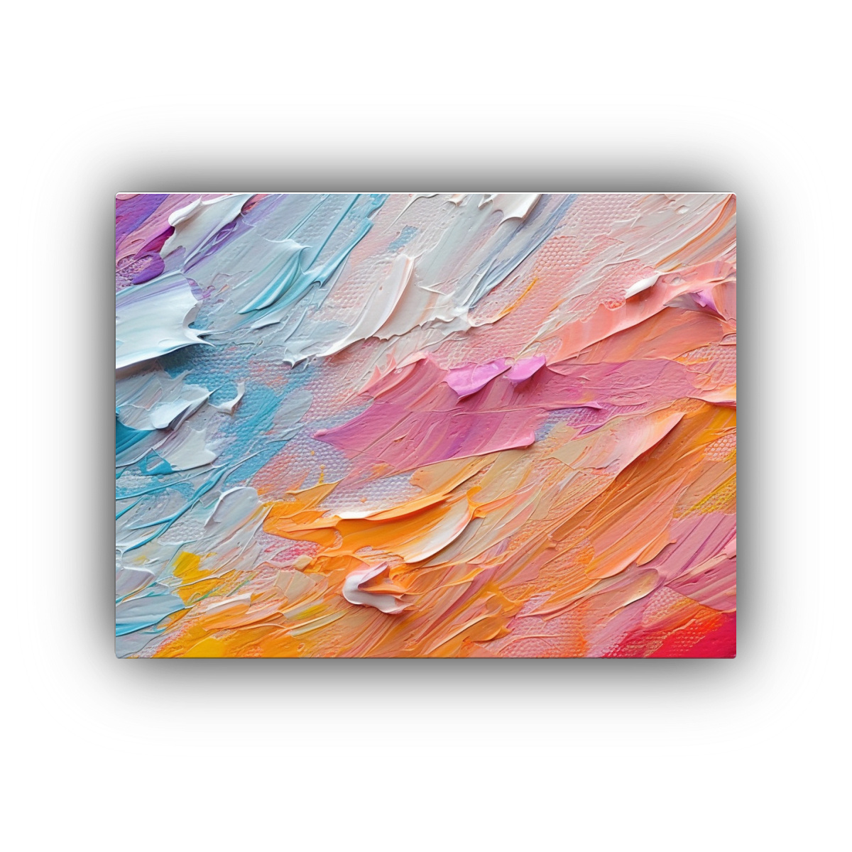 Cuadro Abstracto Multicolor Textura Vintage - DecoCuadros