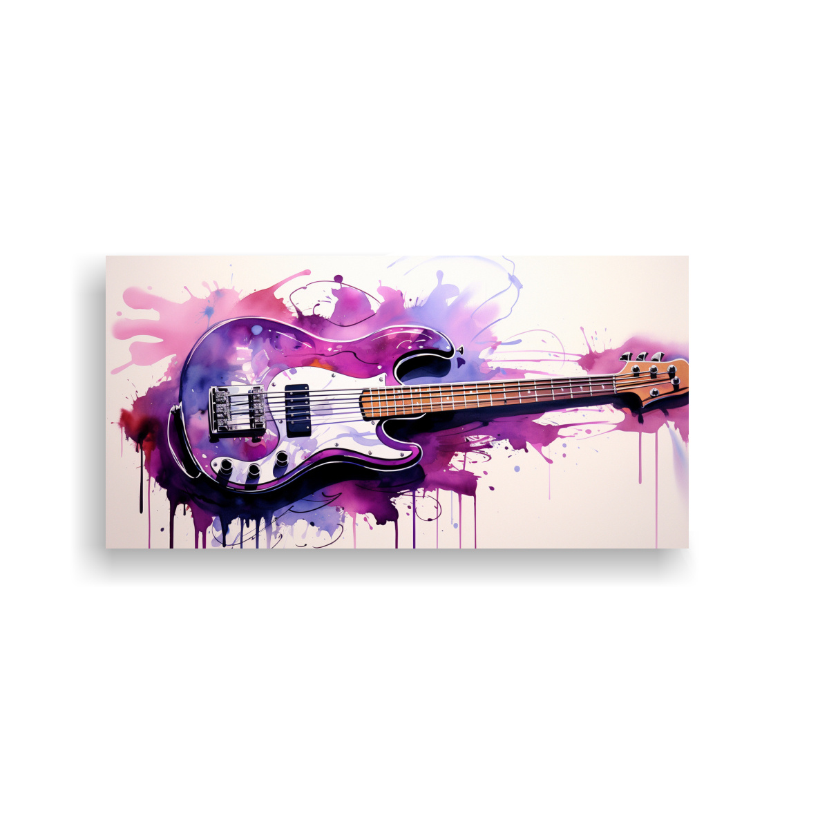 Lienzo De Tela Neo Pop Art En Colores Violeta Y Sable - DecoCuadros