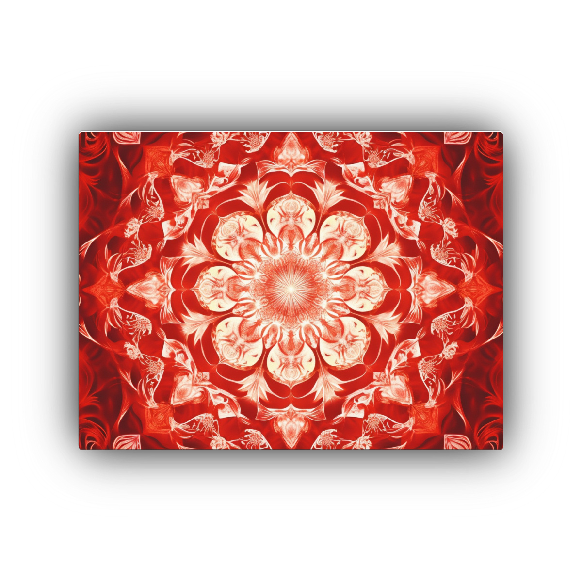 Cuadro Estrellado Sobre Base Roja - DecoCuadros