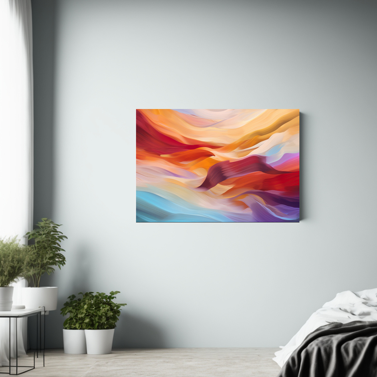 Cuadro Abstracto En Movimiento Con Colores Económicos - DecoCuadros