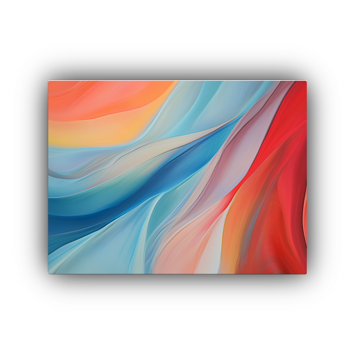 Cuadro Abstracto Azul Rojo 2005 Para Decoración En DecoCuadros