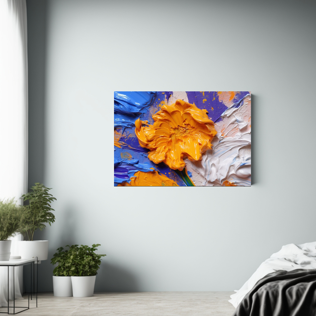 Cuadro Decorativo Estilo Marigold Naranja Claro - DecoCuadros