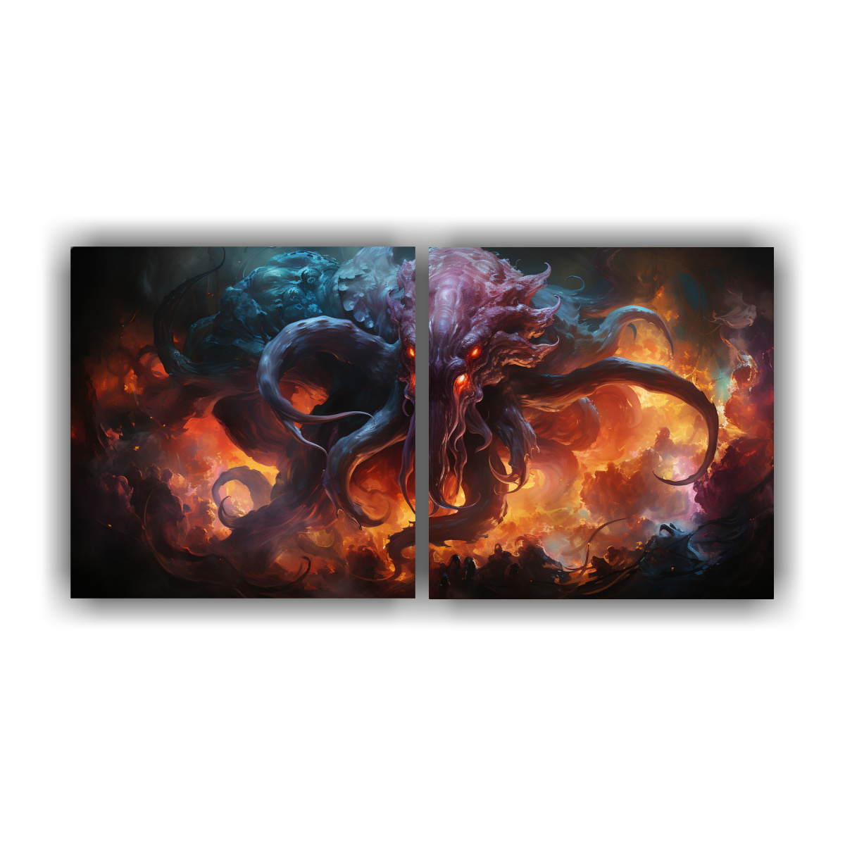 Cuadro Cthulhu En Lienzo Con Colores Vibrantes - DecoCuadros