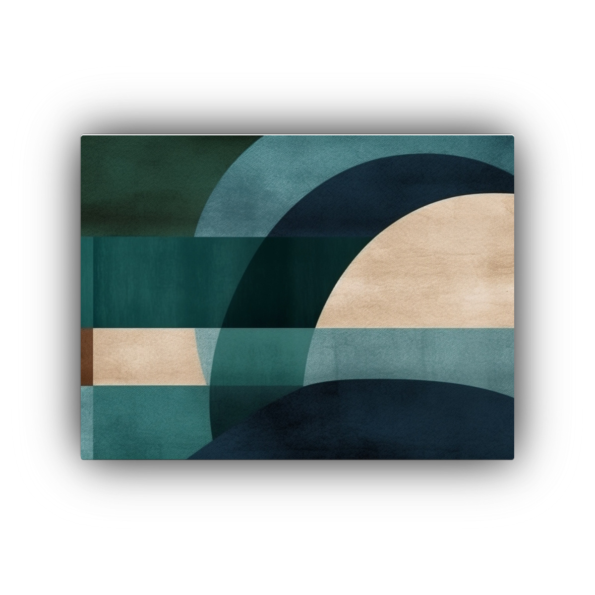 Cuadro Decorativo Paisaje Abstracto Azul Y Gris - DecoCuadros