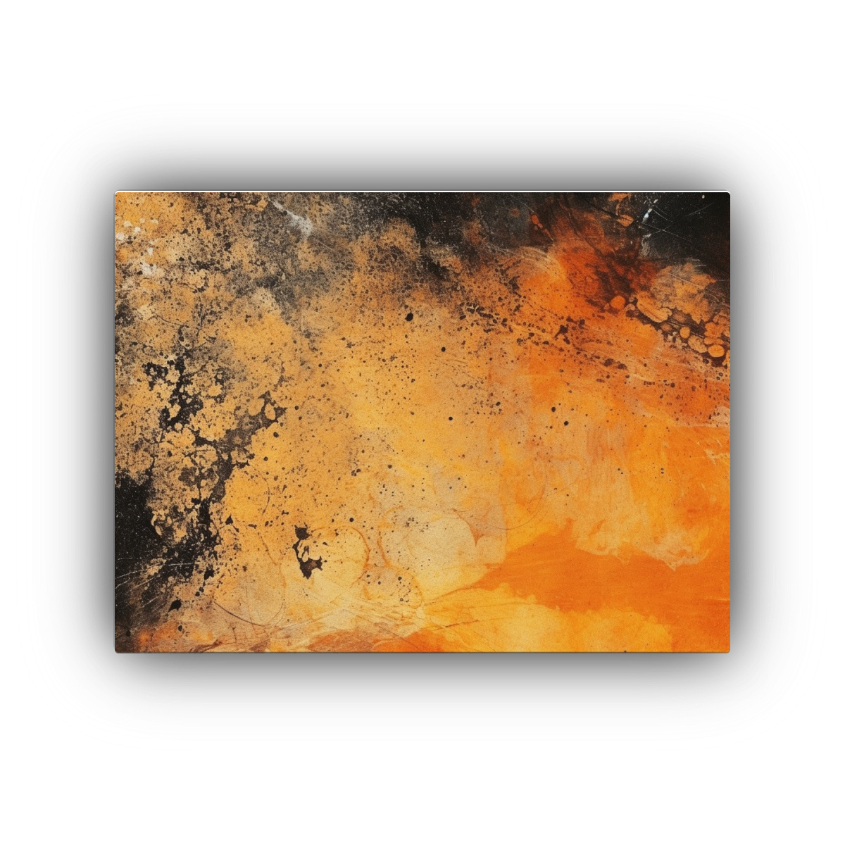 Cuadro Decorativo Moderno Alta Resolución Orange Black - Decocuadros