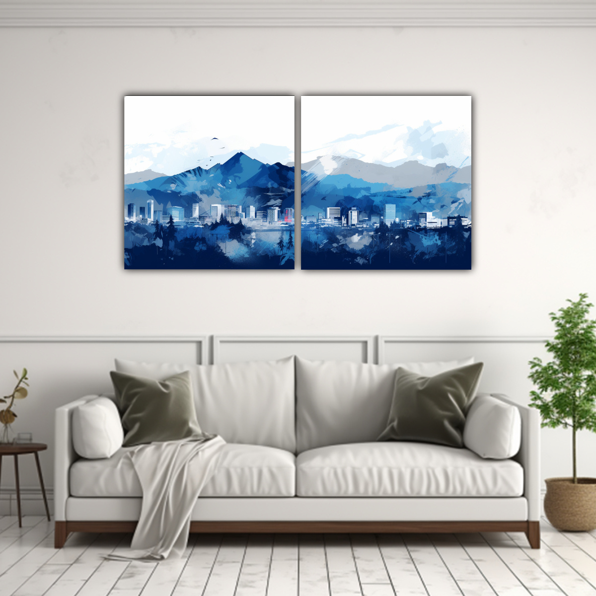 Cuadros Decorativos En Azul Para Santiago - Envío Gratis - Decocuadros