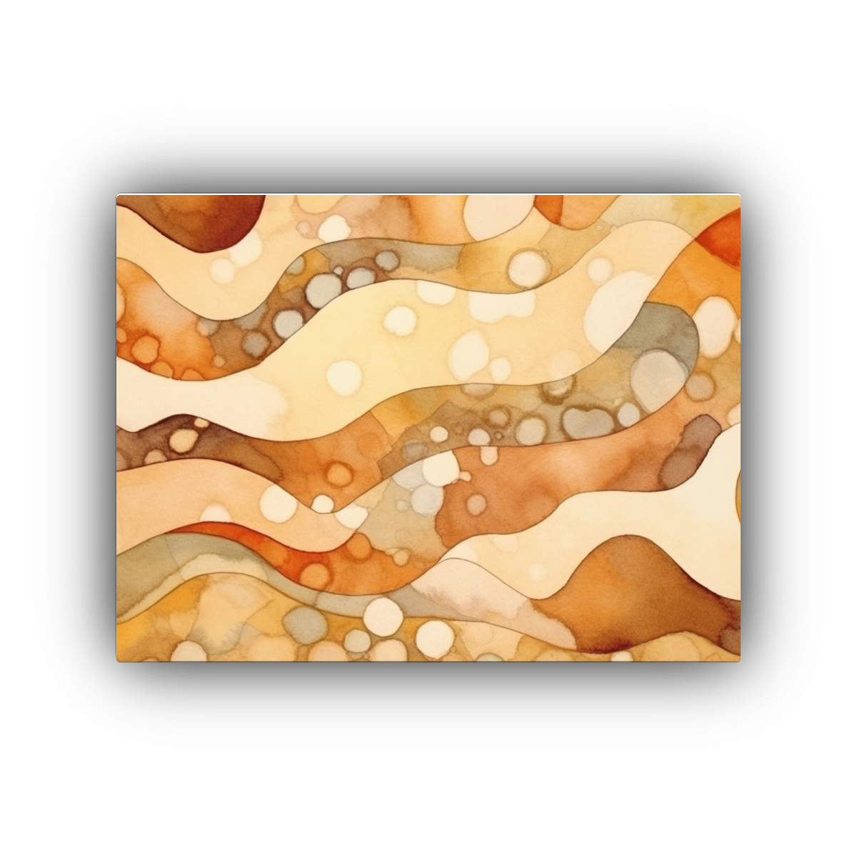 Cuadro Decorativo Sensibilidad Artística En Lienzo De Tela Marrón - DecoCuadros