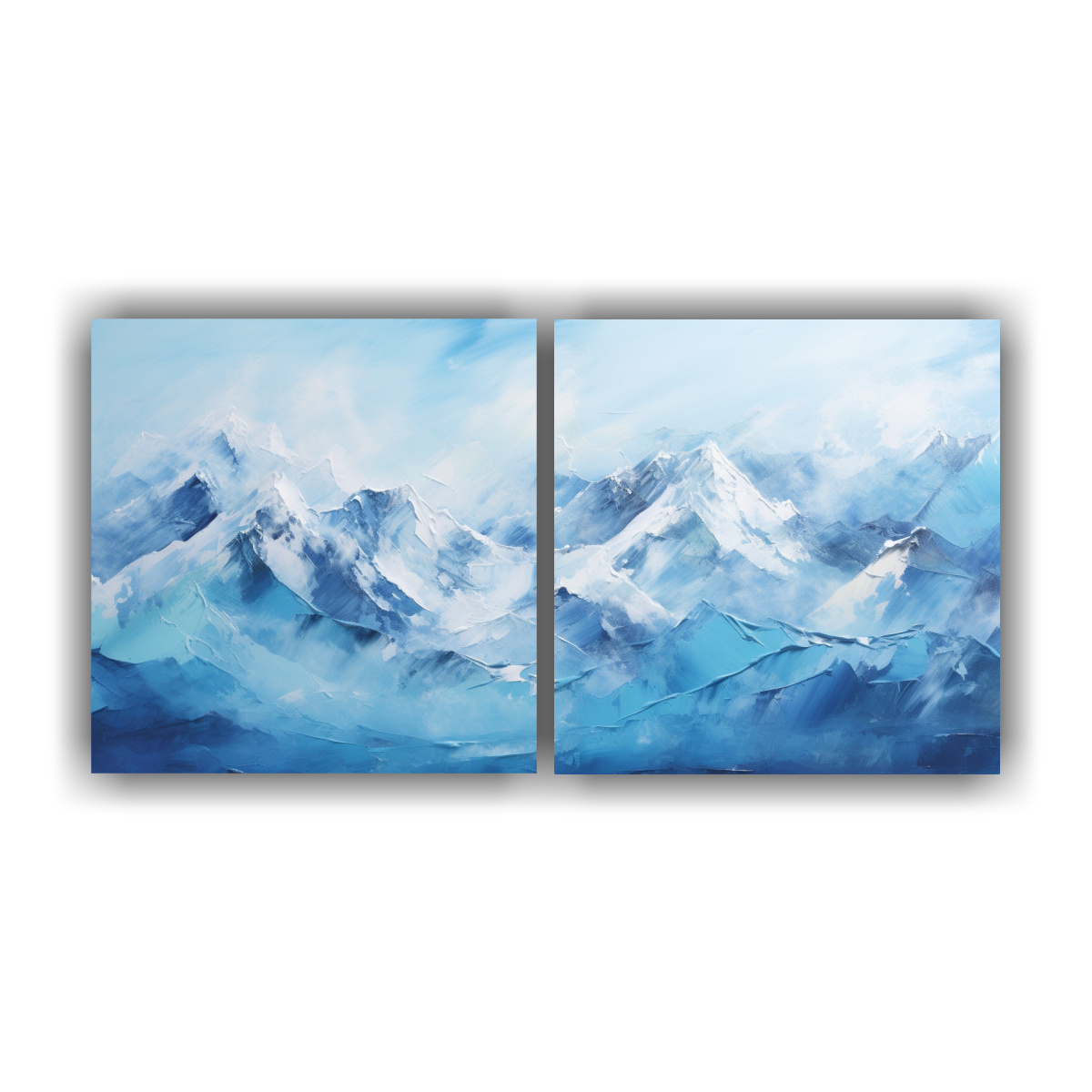 Lienzos Montañas Famosas Relieve Azul - Cuadros Decorativos Exclusivos ...