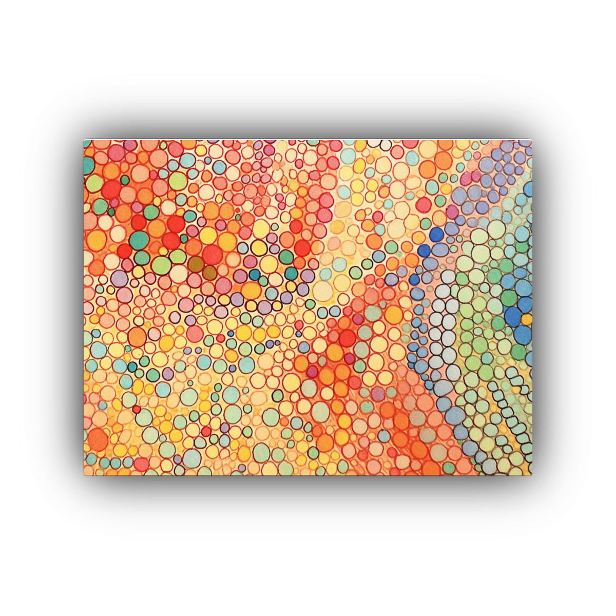 Cuadro Puntos De Colores Estilo Estética Fine Art - DecoCuadros