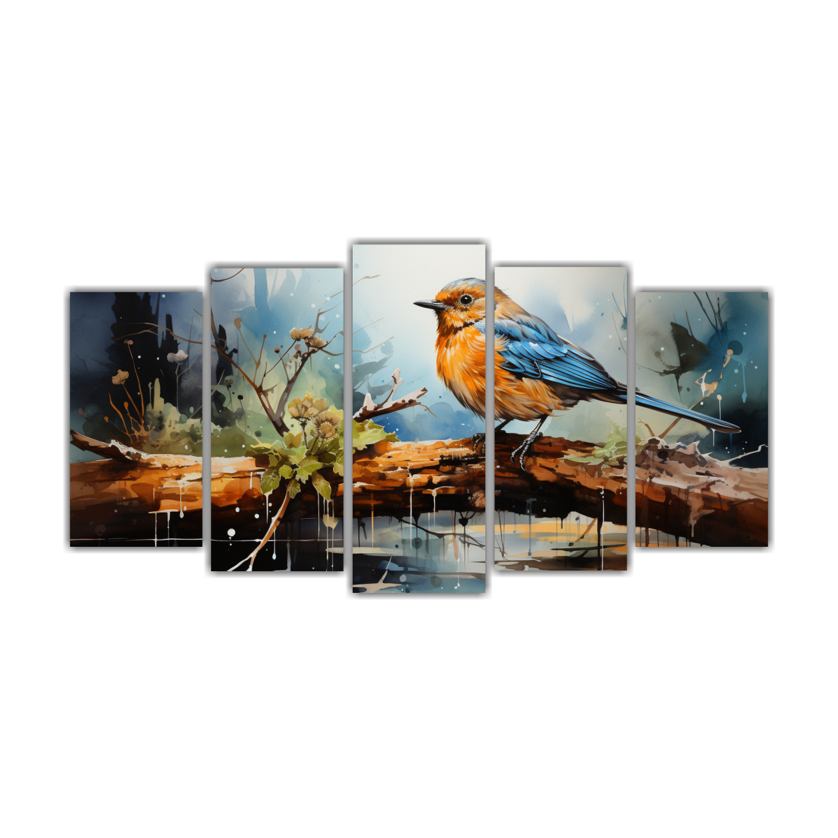 Conjunto 5 Cuadros Modernos Coloridos - ¡Decora Con Estilo! - Decocuadros