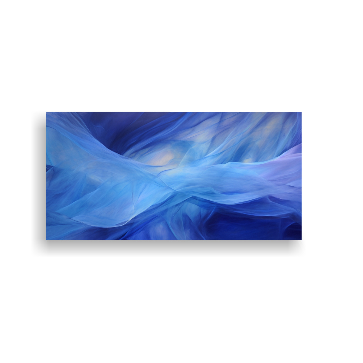 Cuadro Abstracto Azul Inspirado En Llamativo Lienzo Croata - DecoCuadros