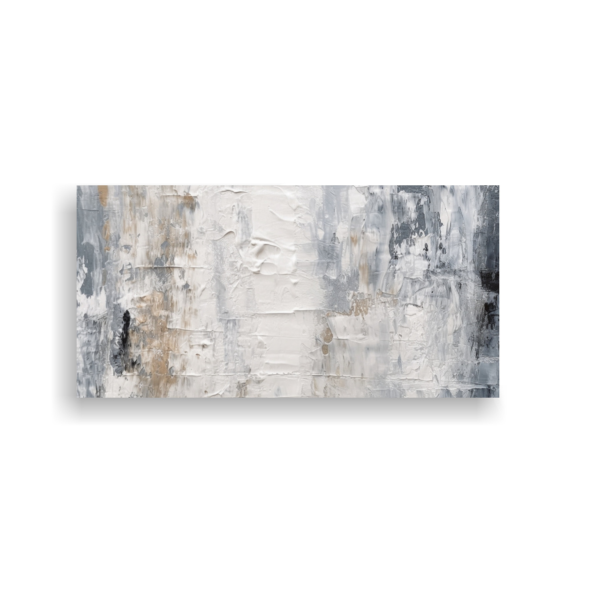 Cuadro Abstracto De Calidad En Tono Gris Y Blanco - DecoCuadros