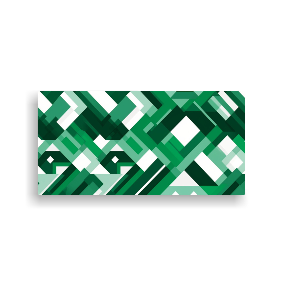 Cuadro Artístico En Tonos De Verde Y Blanco - ¡Envío Rápido Y Gratis En ...