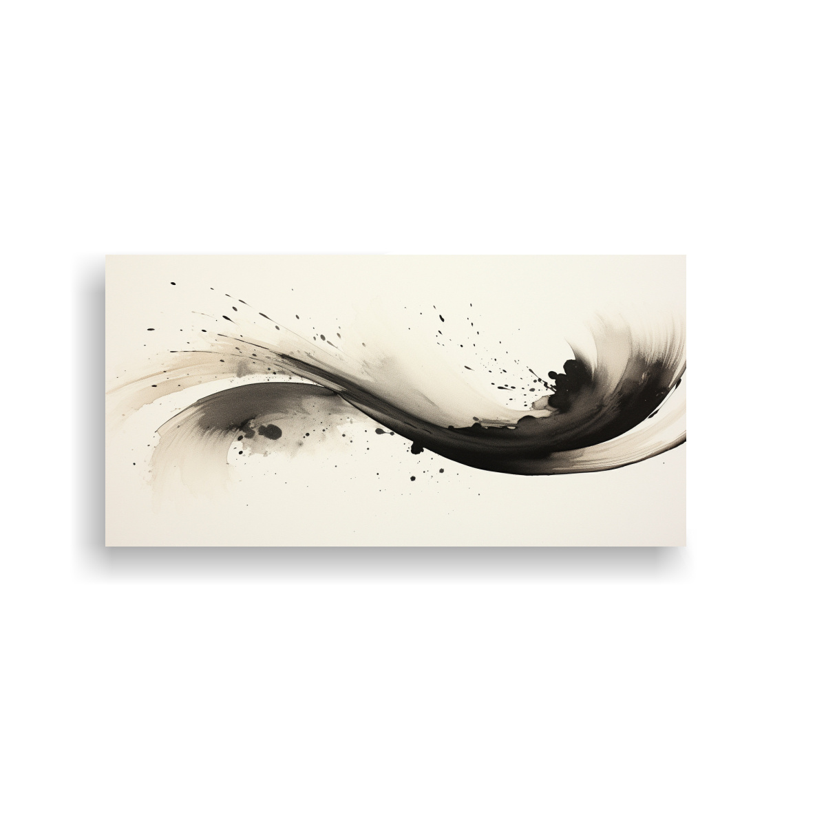 Cuadro De Arte Zen En Tinta: En La Quietud, Presta Atención - DecoCuadros