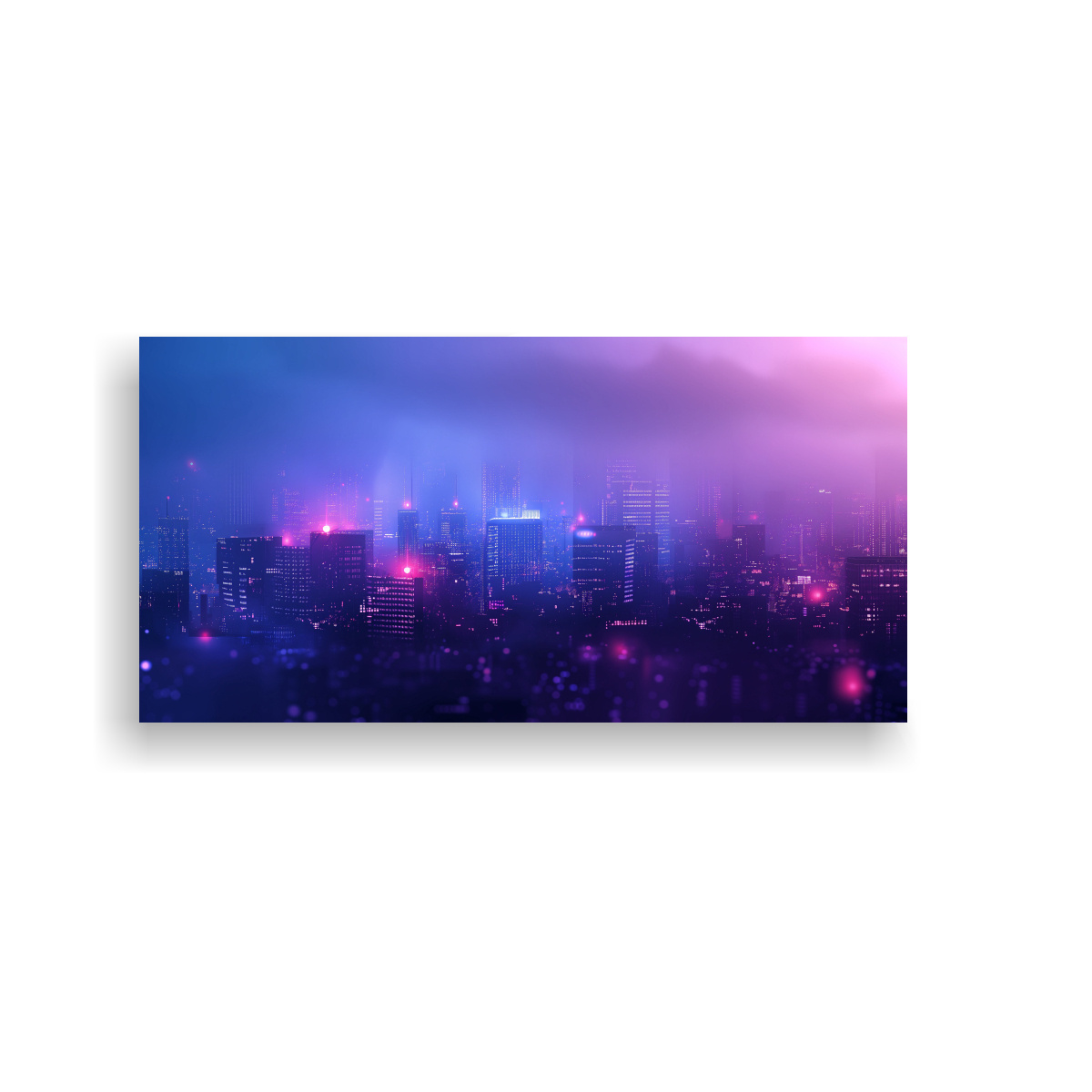 Cuadro Decorativo Azul Oscuro Con Efecto De Movimiento - DecoCuadros