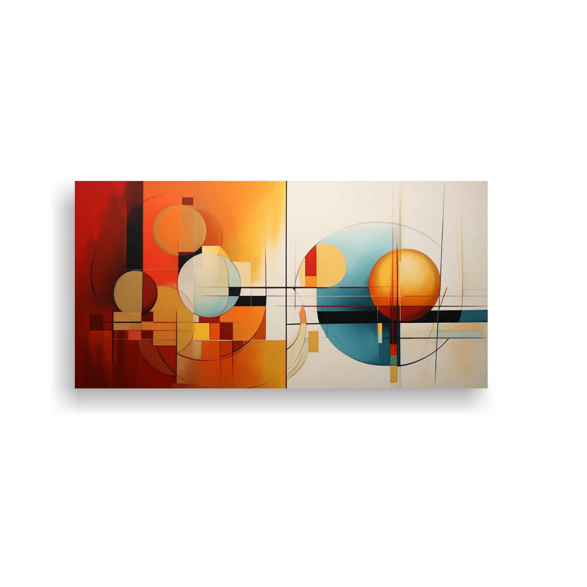 Cuadros Abstractos Simples Con Finas Líneas Y Ambiente En DecoCuadros