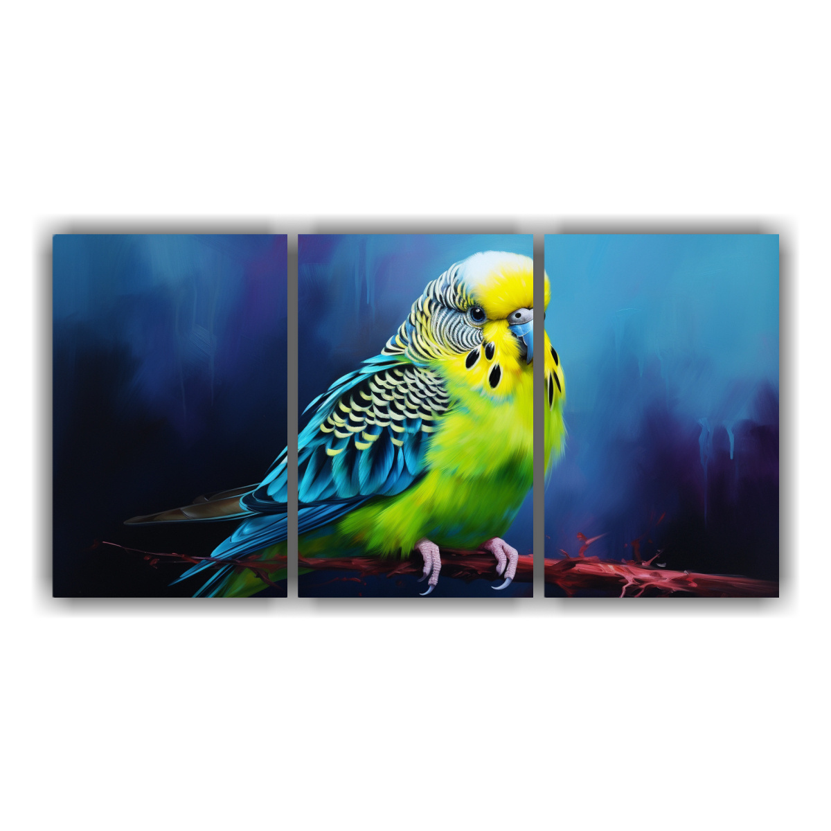 Cuadro Decorativo Estilo Estilo óleo De Periquitos - ¡Calidad Y Precio Inigualables! - Decocuadros