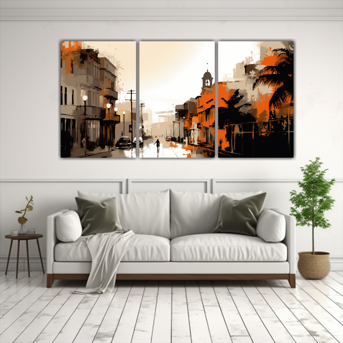 Cuadros Fotografía Neoclásica De Santiago En Tonos Marrón Y Blanco ...