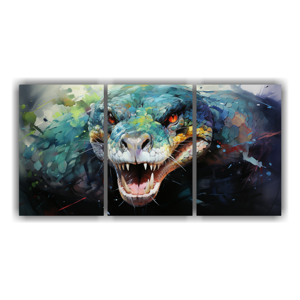 Cuadro Multicolor Estilo Acuarela Viper 21 - DecoCuadros