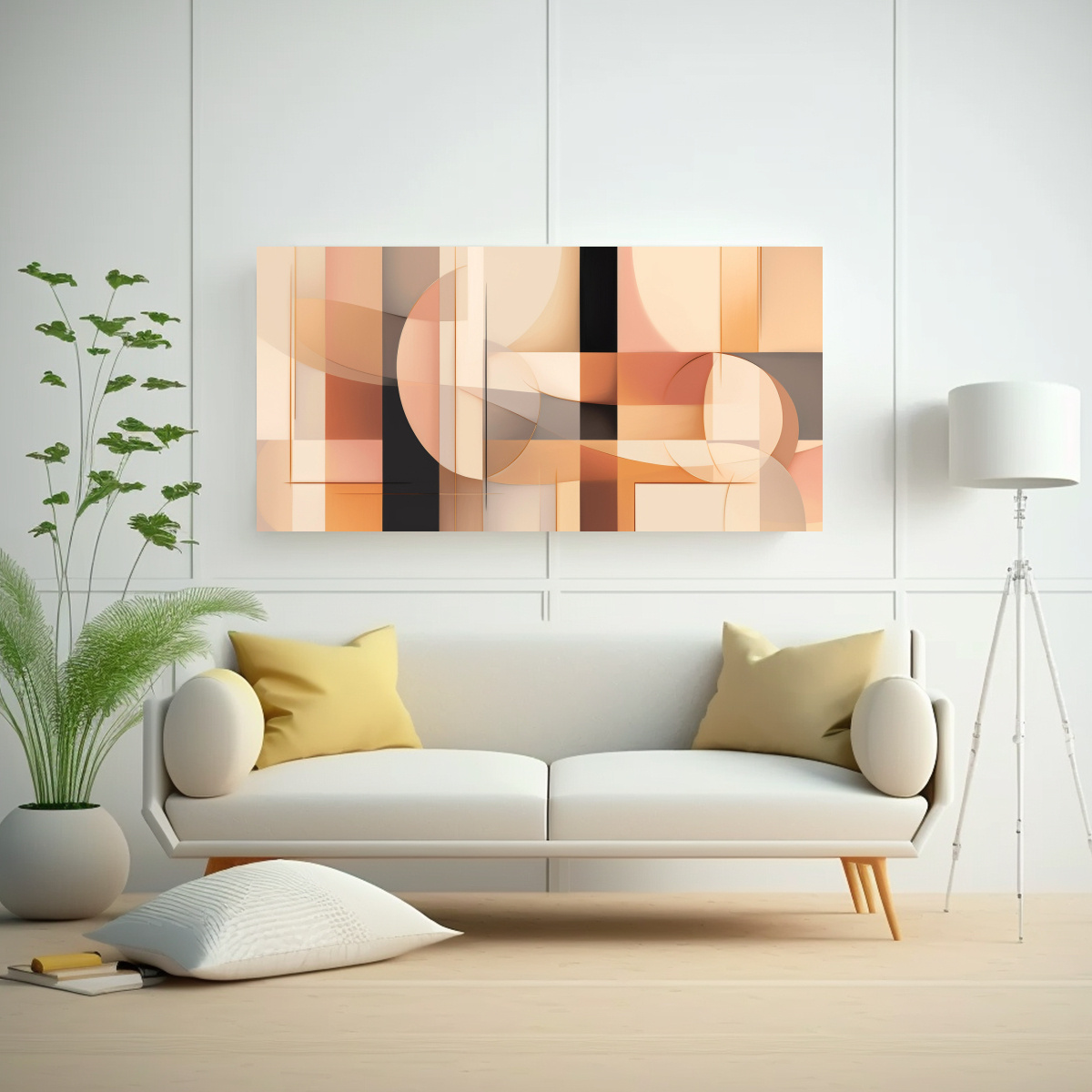 Cuadro Minimalista De Líneas Superpuestas - DecoCuadros