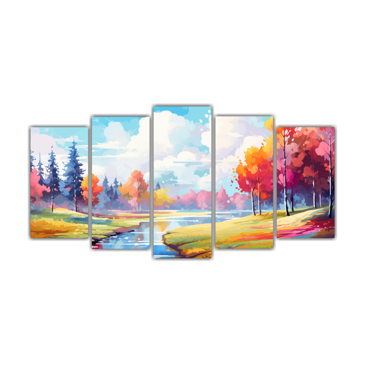 Cuadro Paisaje Veraniego Vibrante - DecoCuadros