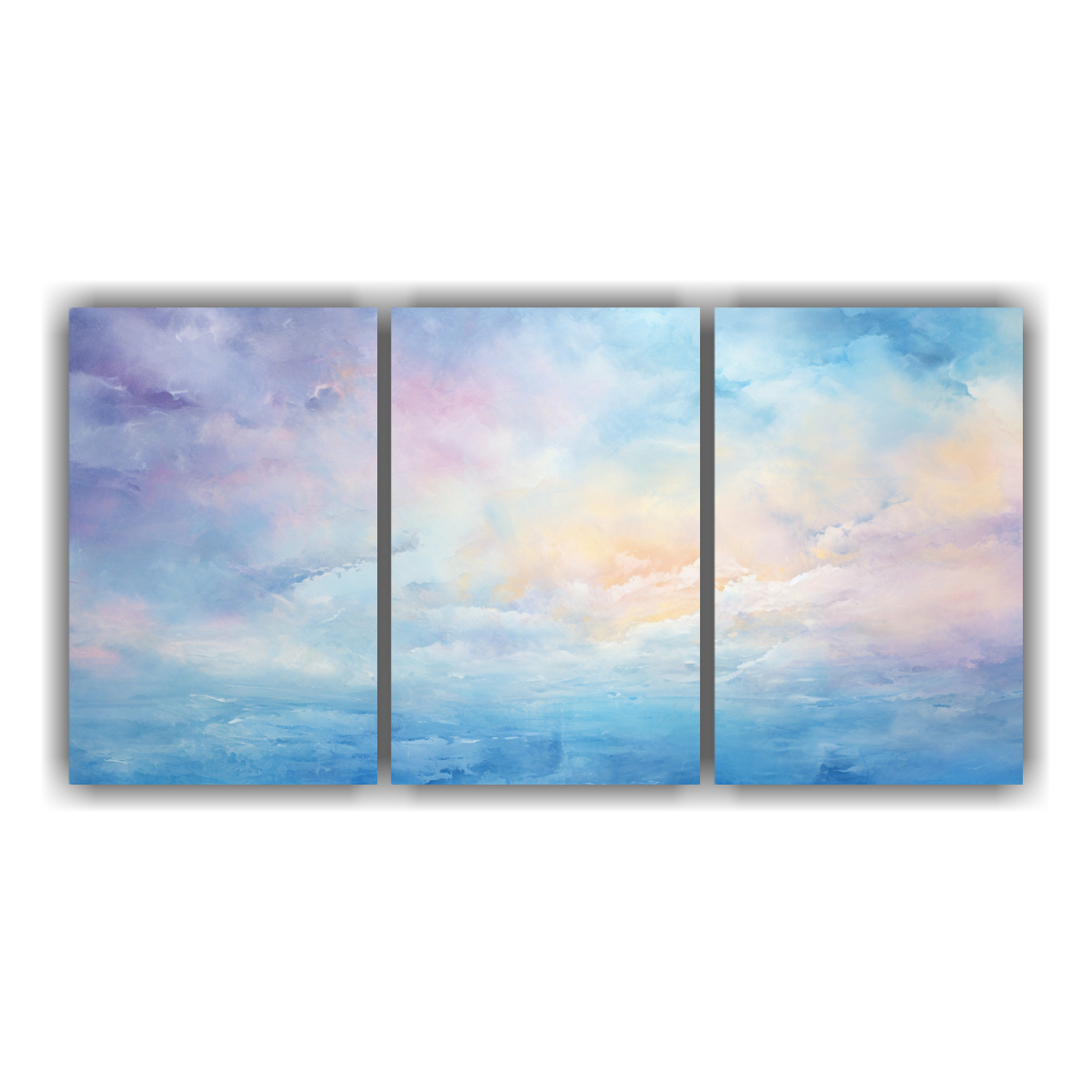 Cuadro Abstracto Armonía Creativa Cielo Y Mar - DecoCuadros