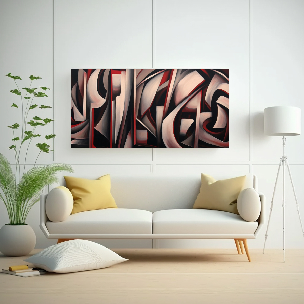 Cuadro Abstracto Rojo Cereza - ¡Decora Con Estilo! - DecoCuadros