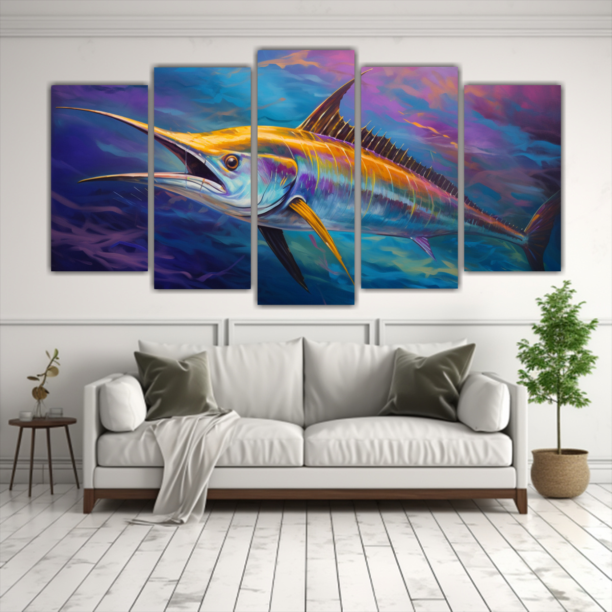 Cuadro Al Estilo óleo Marina Estilo Colorido De Alta Calidad - DecoCuadros