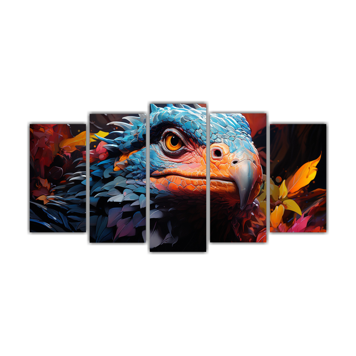 Cuadro Python Colorido Patrón Intenso - ¡Compra Ahora! - Decocuadros