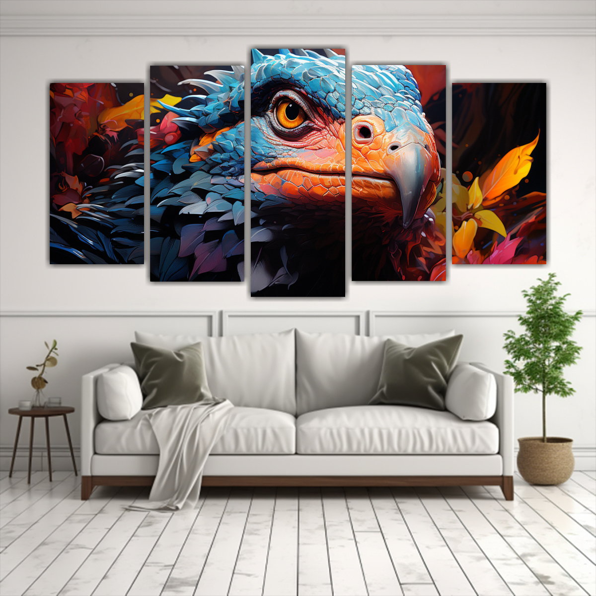 Cuadro Python Colorido Patrón Intenso - ¡Compra Ahora! - Decocuadros