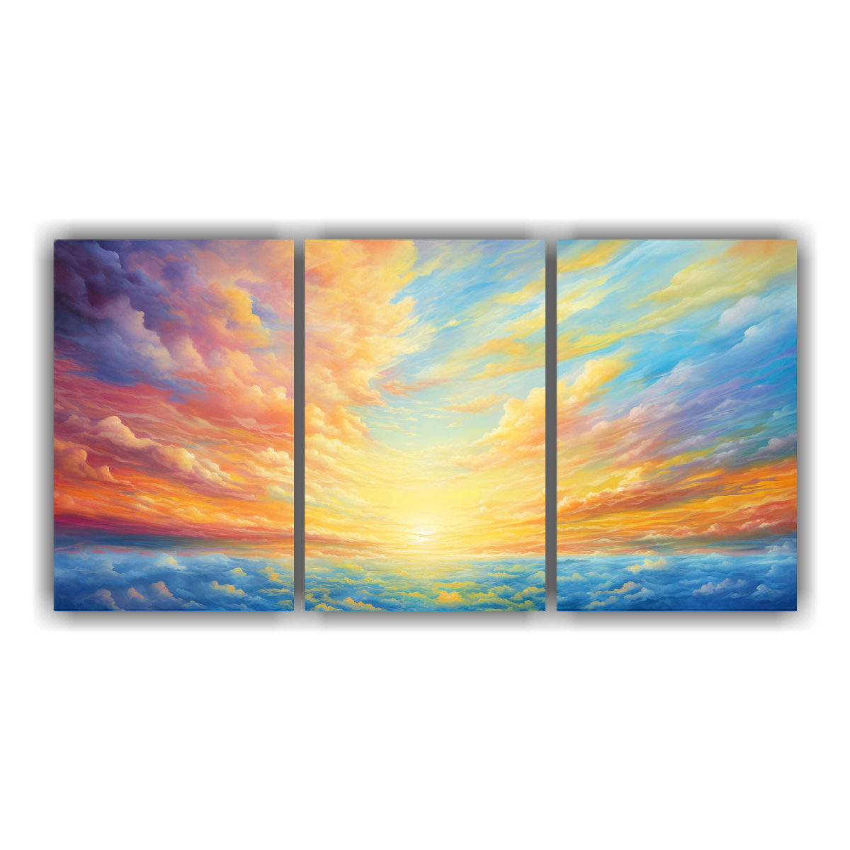 Cuadros Decorativos De Formación De Cielos Al Amanecer Y Al Atardecer - ¡Compra Ahora! - Decocuadros