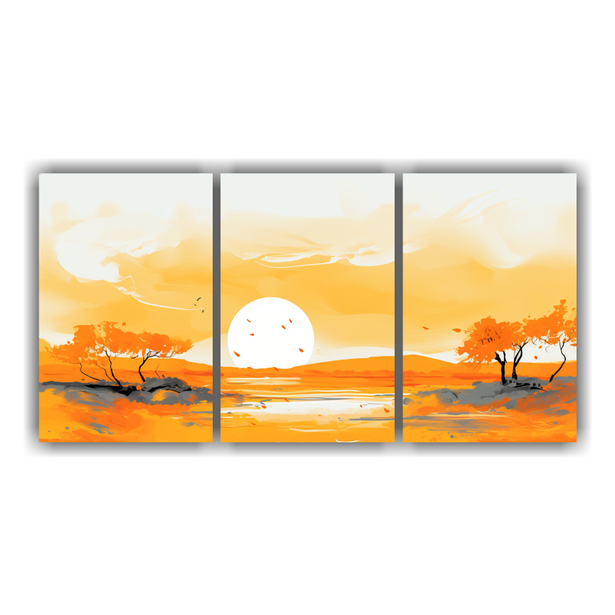 Cuadro Decorativo Paisaje Veraniego Con Colores Intensos - DecoCuadros