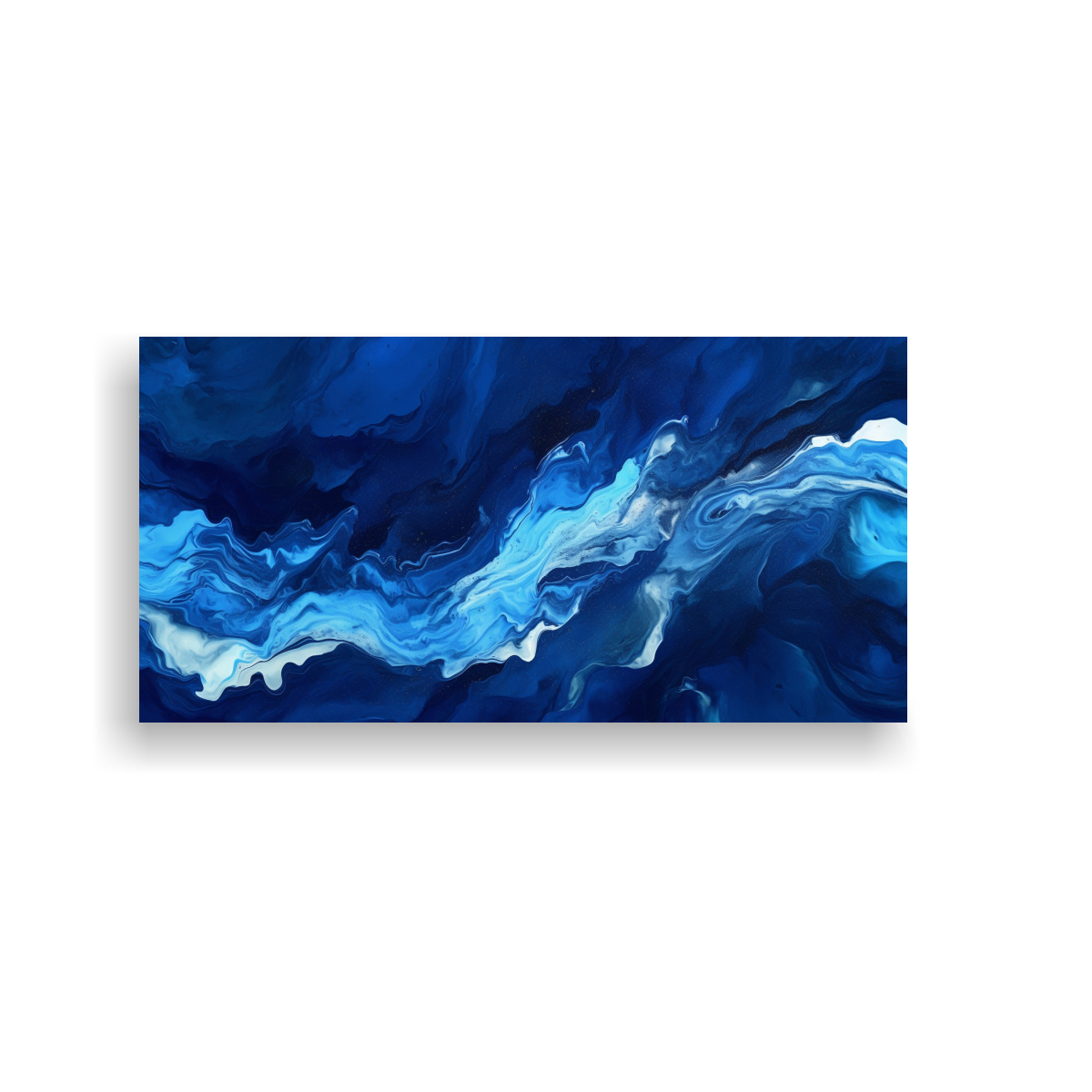 Cuadro Decorativo Azul Marino, Arte Abstracto Minimalista - Decocuadros